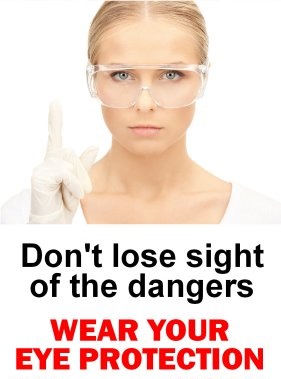 Safety poster - Eye protection
